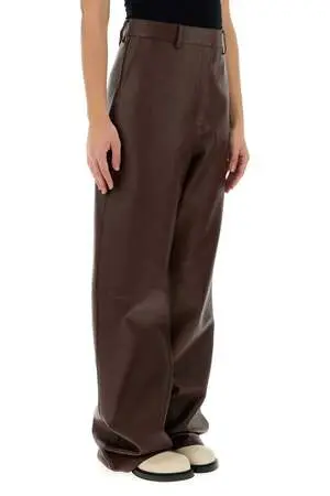 Loewe Chocolate Nappa Leather Pants