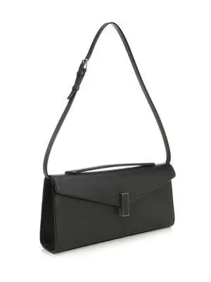 VALEXTRA Iside Clutch With Handle And Strap - Black