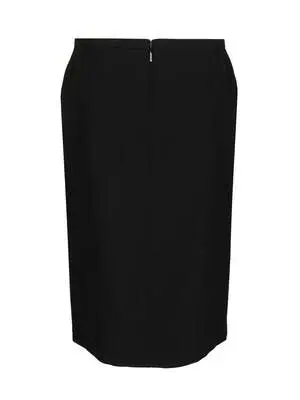 Versace Midi Skirt In Double Wool Crêpe