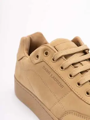 Saint Laurent Calfskin Leather Lace-up Sneakers - Multicolor