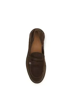 Dolce & Gabbana Suede Loafers - Brown