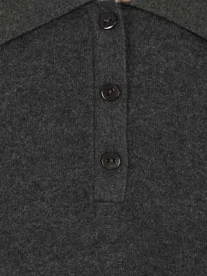 LISA YANG Caisa Cotton Cashmere Polo Shirt - Blue