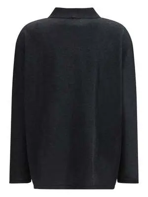 LISA YANG Caisa Cotton Cashmere Polo Shirt - Blue