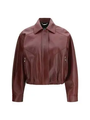 Versace Leather Jacket With Medusa Buttons