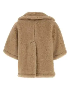 Max Mara Cappuccino Alpaca Blend Corvino4 Cape - Brown
