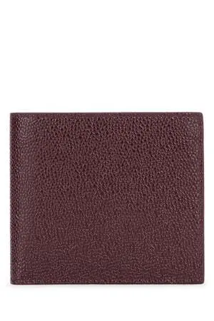 Thom Browne Billfold In Pebble Lucido Leather - Multicolor