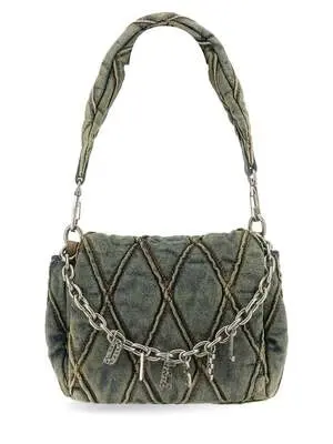 DIESEL® DIESEL Quilted Denim Shoulder Bag Blue