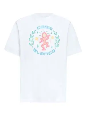Casablanca White Dance Joy T-shirt - Multicolor