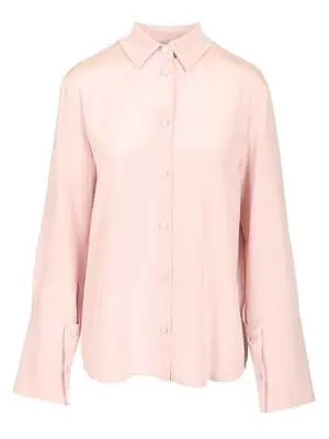 Max Mara Oversized Stretch Silk Shirt - Multicolor