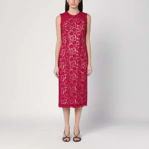 P.a.r.o.s.h Lace Midi Dress - Red