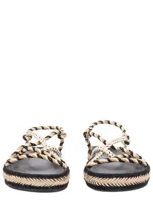 Isabel Marant Étoile Twisted Rope Sandals - Black