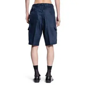 Prada Linen Bermuda Shorts