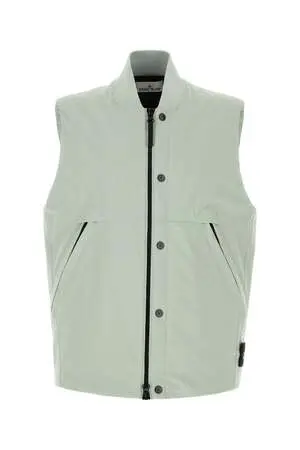 Stone Island Sleeveless Zip-up Jacket - Green