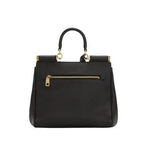 Dolce & Gabbana Calfskin Tote Bag With Gold-tone Hardware