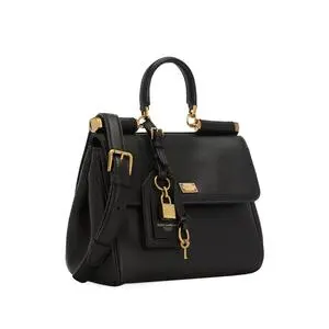 Dolce & Gabbana Calfskin Tote Bag With Gold-tone Hardware