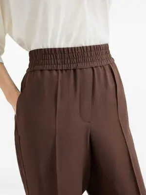 Brunello Cucinelli Linen Blend Trousers - Multicolor