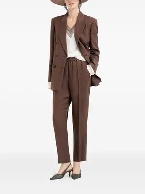 Brunello Cucinelli Linen Blend Trousers - Multicolor
