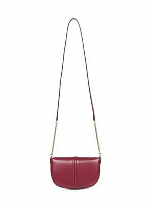 Fendi Burgundy Fendigraphy Wallet On Chain Wallet