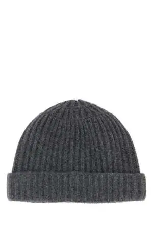 MAISON MARGIELA Ribbed Wool Beanie - Gray