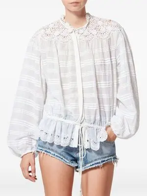 Isabel Marant Étoile Polly" Cotton Embroidered Blouse