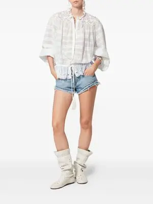 Isabel Marant Étoile Polly" Cotton Embroidered Blouse