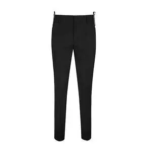 Dsquared2 Classic Wool Trousers With Logo Detail - Black