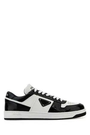 Prada Two-tone Leather Downtown Sneakers - Multicolor