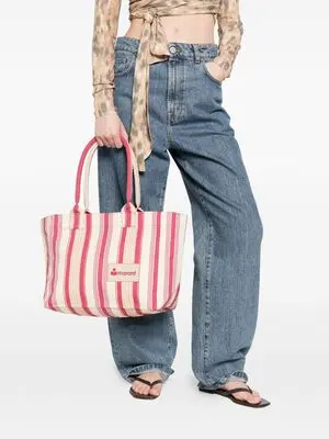 Isabel Marant Étoile Yenky Striped Cotton Tote - Multicolor