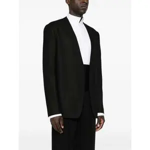 MAISON MARGIELA Logo Print Cotton Hoodie - Black