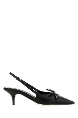 Miu Miu Leather Pumps - Black
