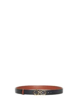 FERRAGAMO Gancini Reversible Leather Belt - Multicolor