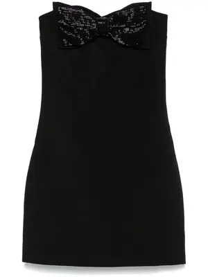 SELF-PORTRAIT Bow Detail Mini Dress