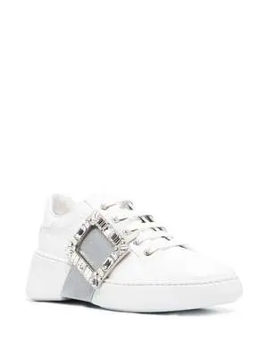 ROGER VIVIER Viv Skate Glitter Sneakers