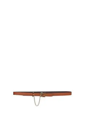 Fendi Two-tone Leather Reversible Ff Belt - Multicolor