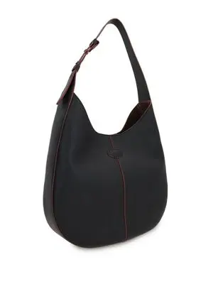 TOD'S Small Leather Hobo Bag