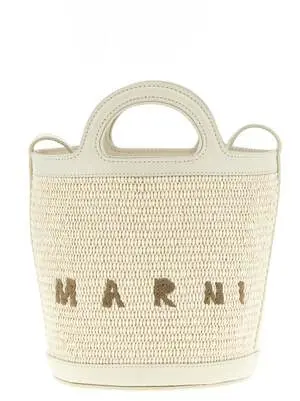 Marni Tropicalia Small Bucket Bag - White
