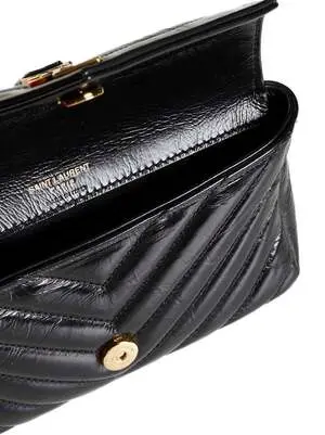 Saint Laurent College Mini Quilted Leather Bag