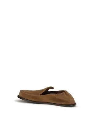 Loewe Flex Suede Loafers - Brown