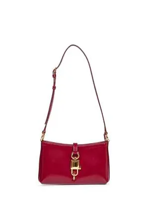 Dolce & Gabbana Red Calf Leather Lock Shoulder Bag - Multicolor