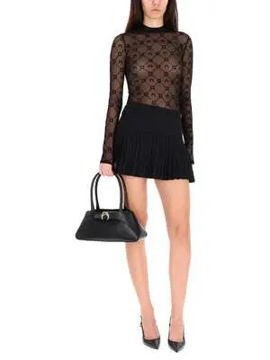 MARINE SERRE Wool Miniskirt