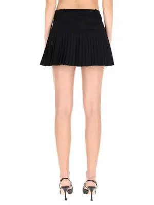 MARINE SERRE Wool Miniskirt