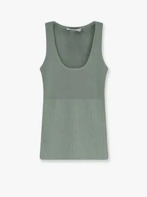Max Mara MAX MARA Ribbed Viscose Blend Tank Top Multicolor