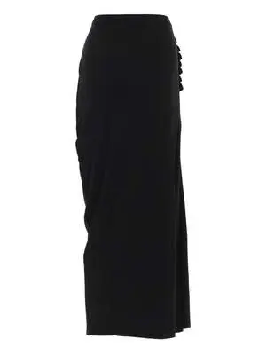 Rabanne Ruched Midi Skirt