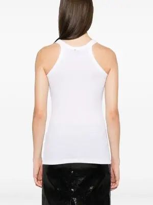 Sportmax Ribbed Cotton Crewneck Tank Top - Multicolor