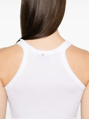 Sportmax Ribbed Cotton Crewneck Tank Top - Multicolor