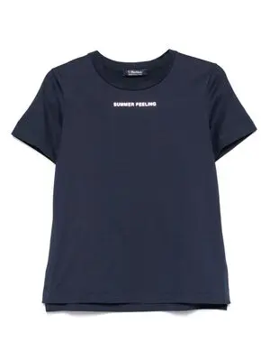 Max Mara Logo Cotton T-shirt - Multicolor