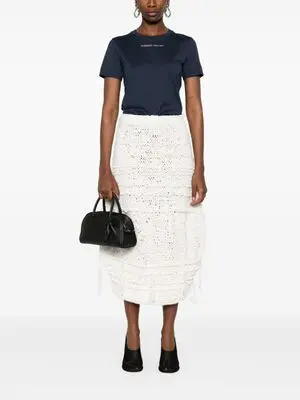 Max Mara Logo Cotton T-shirt - Multicolor