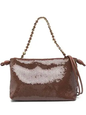 Loewe Flamenco Medium Sequined Clutch With Drawstring Closure - Multicolor