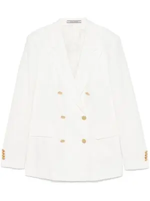Tagliatore TAGLIATORE White Double-Breasted Jacket Multicolor