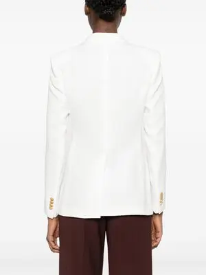 Tagliatore White Double-breasted Jacket - Multicolor